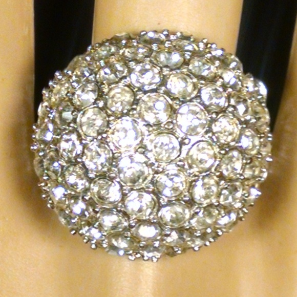 Jewelry | Elegant Dome Shiney Cluster Rhinestones Ring | Poshmark